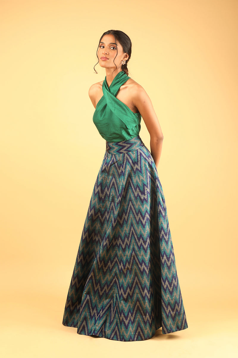 Chevron Ikat Skirt – Airavata Weaves and Textiles